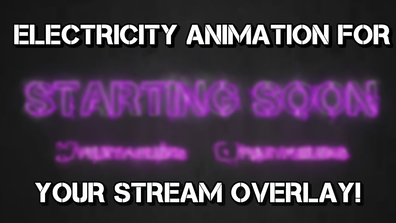 How to make an animated stream overlay! - Adobe After Effects tutorial ...