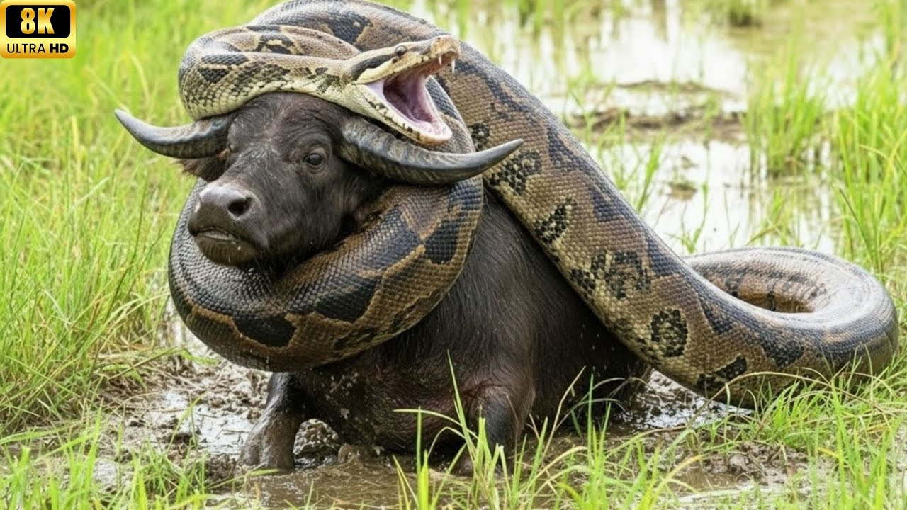 Buffalo vs Python – Strength Meets Constriction! - YouTube