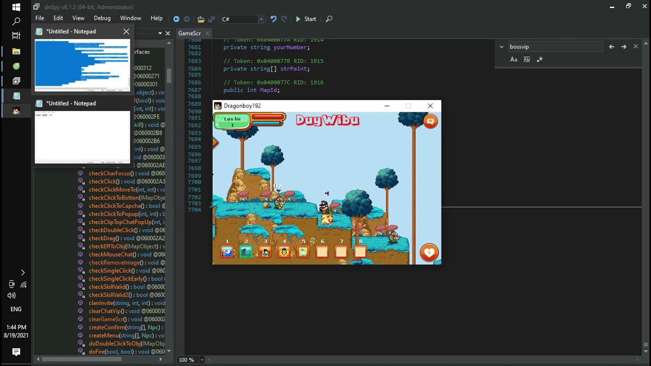 HD Mod Game Nro Pc #13 | Hiển Thị Thông Báo Boss Và Di Chuyển Đến Map ...