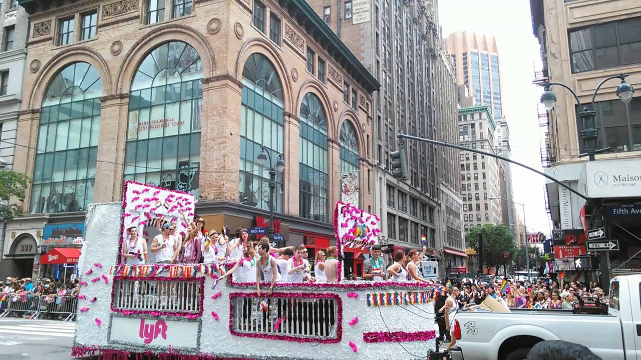 Gay GLBT Pride Marsh Parade NYC 2015 Part 03 - YouTube