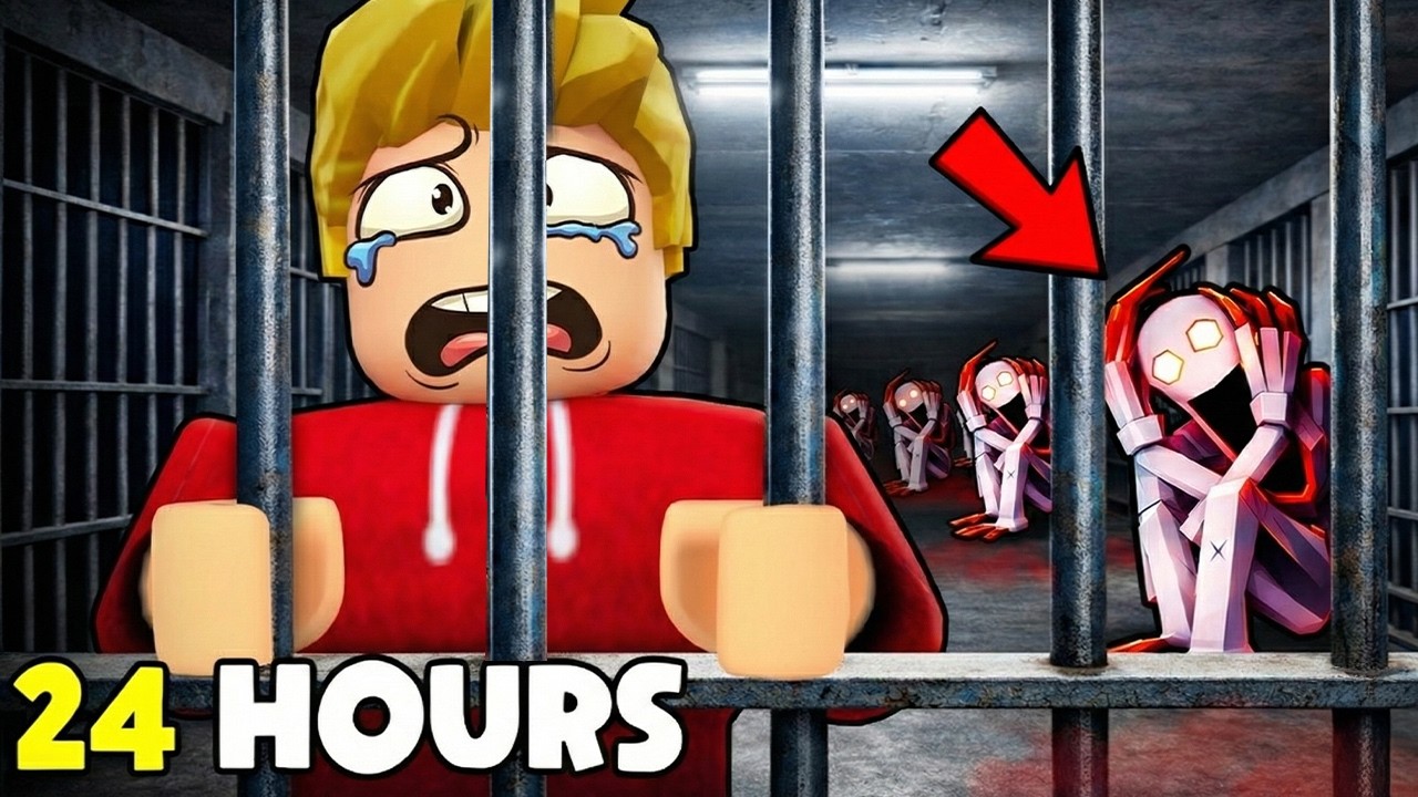 ROBLOX CHOP AND FROSTY SURVIVE 24 HOURS IN SCARY SCP PRISON - YouTube