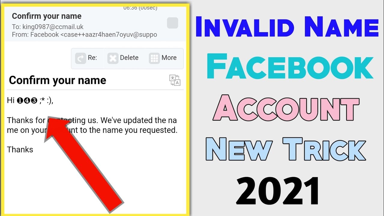 How to make invalid name facebook account 2021 | new unique facebook ...