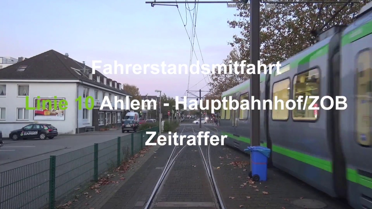 [ÜSTRA] Führerstandsmitfahrt - Linie 10 Ahlem - Hauptbahnhof/ZOB ...