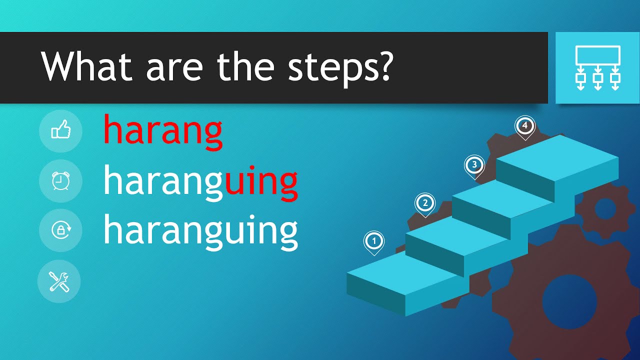 How to spell haranguing - YouTube