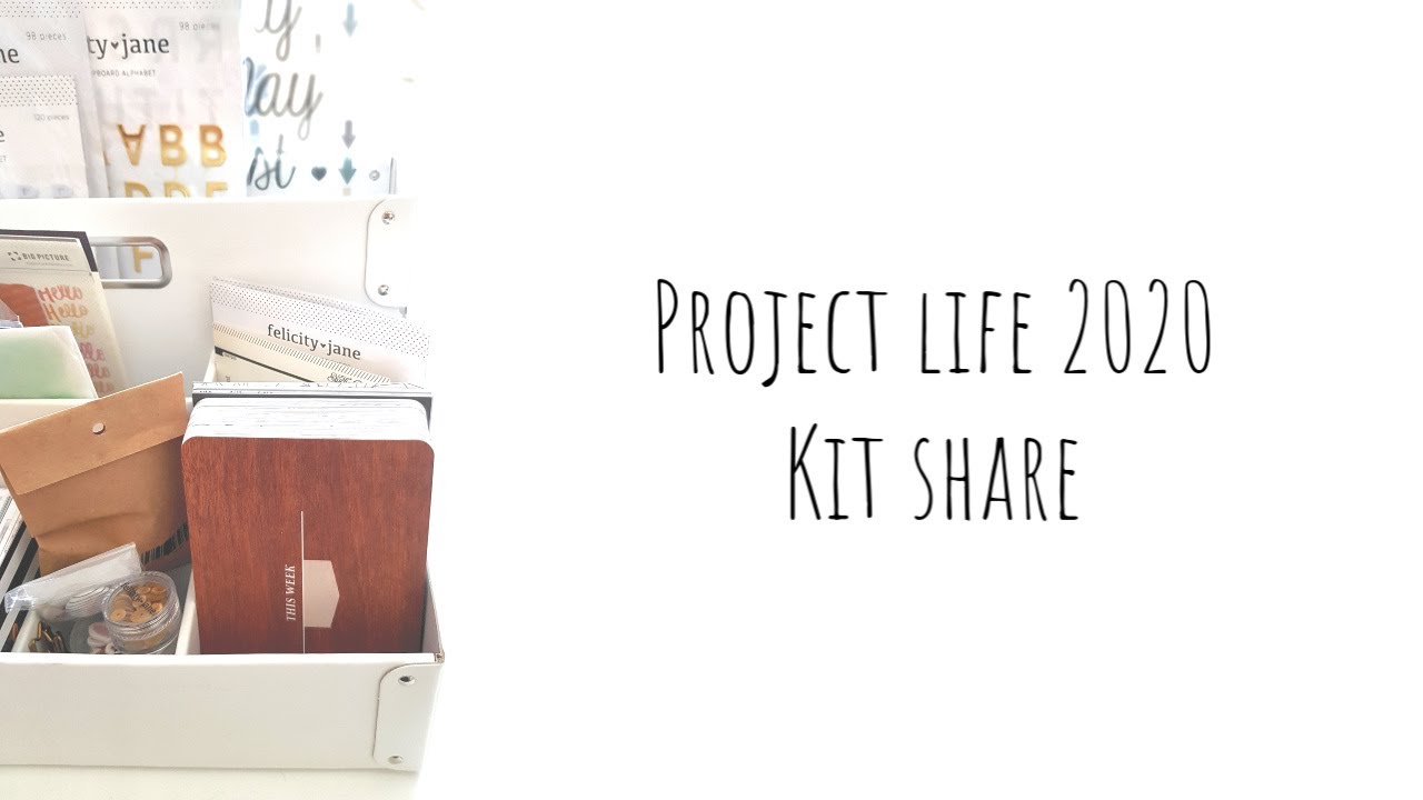 Project Life 2020 Kit Share - YouTube