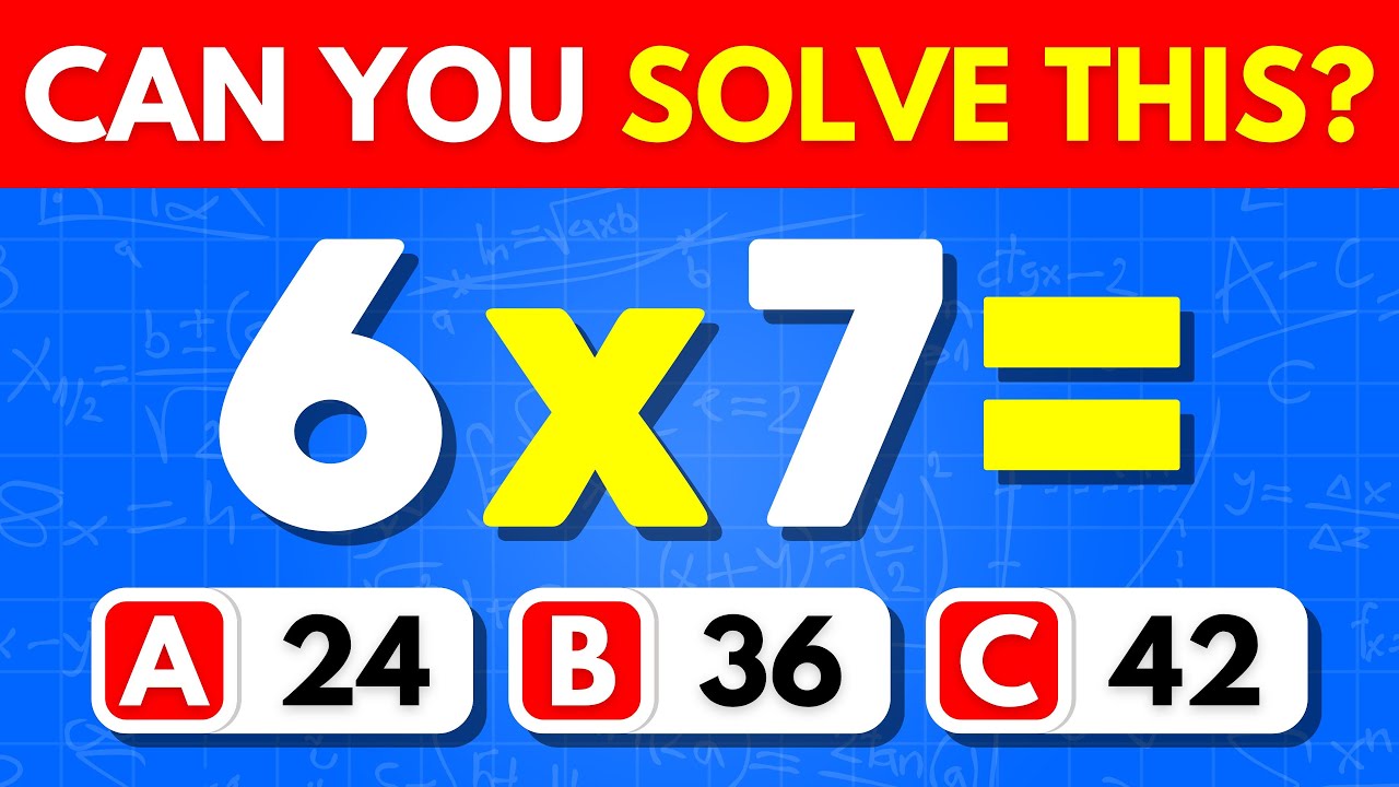 The Ultimate Math Quiz 🧠 | Easy, Medium, Hard & Impossible Levels - YouTube