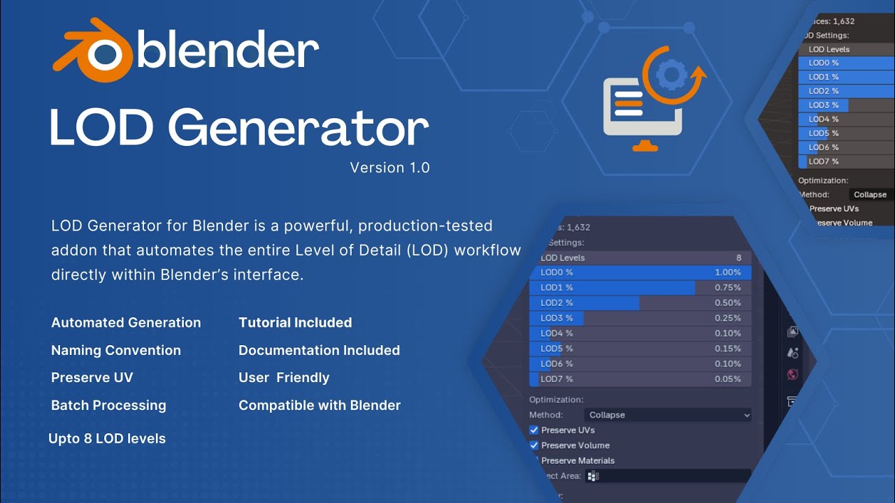 LOD Generator V1 - Blender - YouTube
