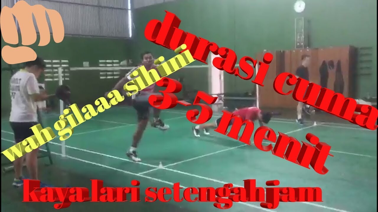 Program Latihan fisik bulutangkis, sirkuit training. Agillity practice ...
