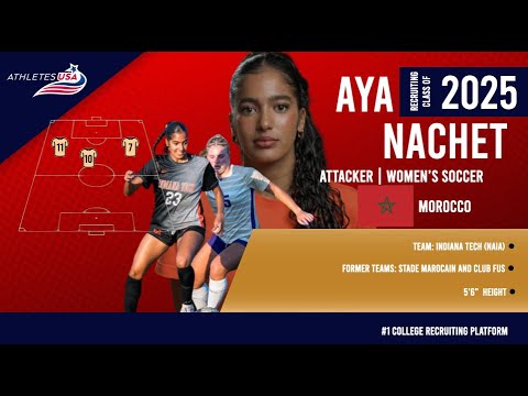 Women's Soccer | Winger/AM | Aya Nachet, Morocco | Recruit 2025 - YouTube