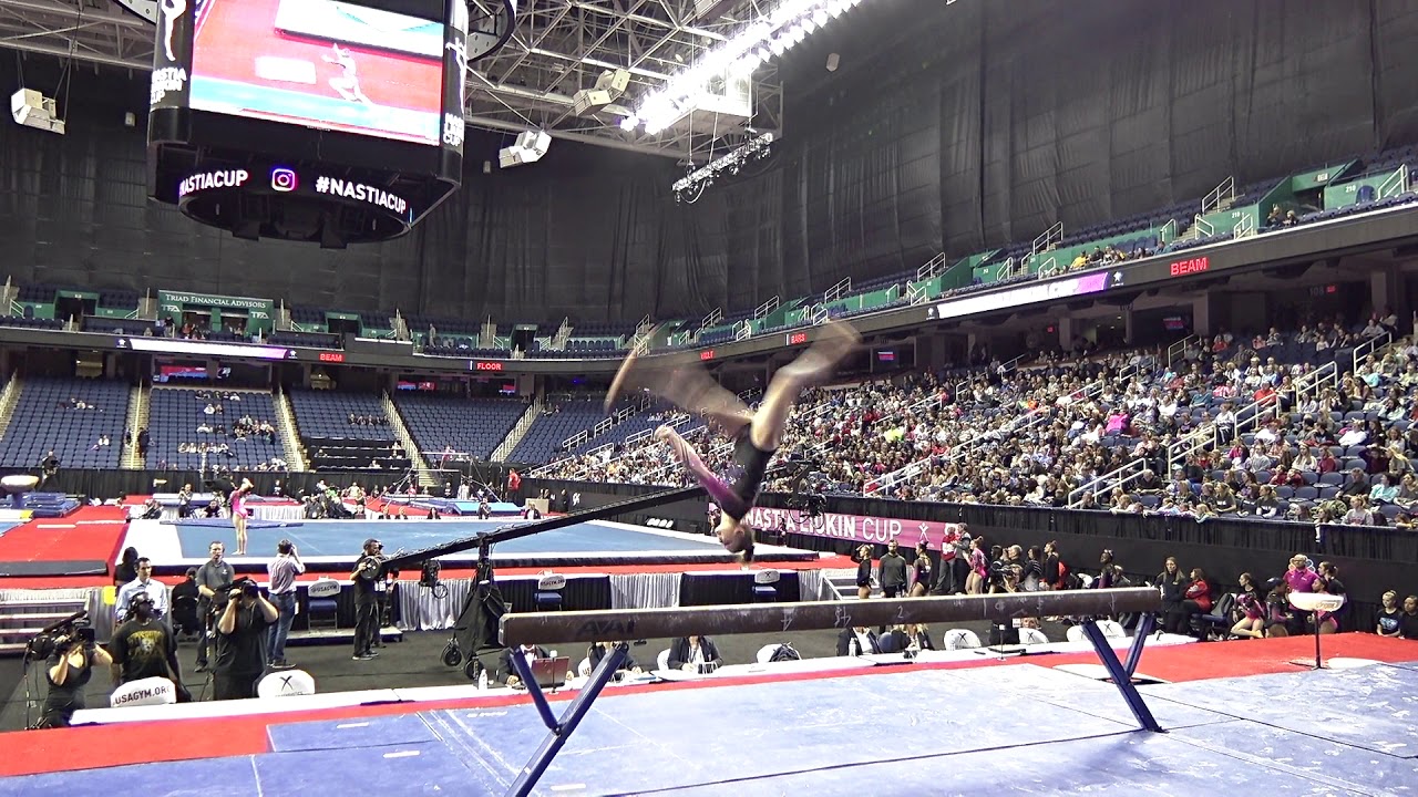 Madeleine Johnston - Balance Beam - 2019 Nastia Liukin Cup - YouTube