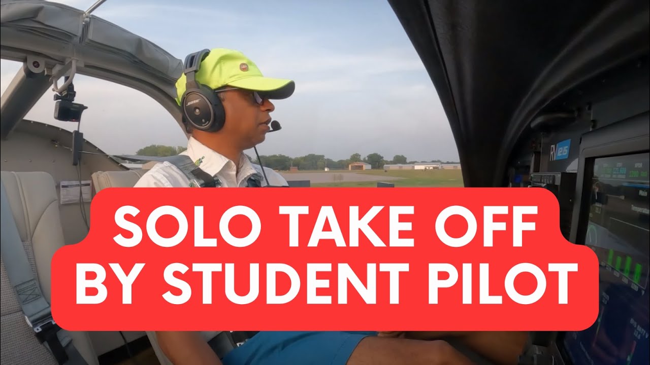 Solo Takeoff at Runway 14 by Student Pilot - YouTube
