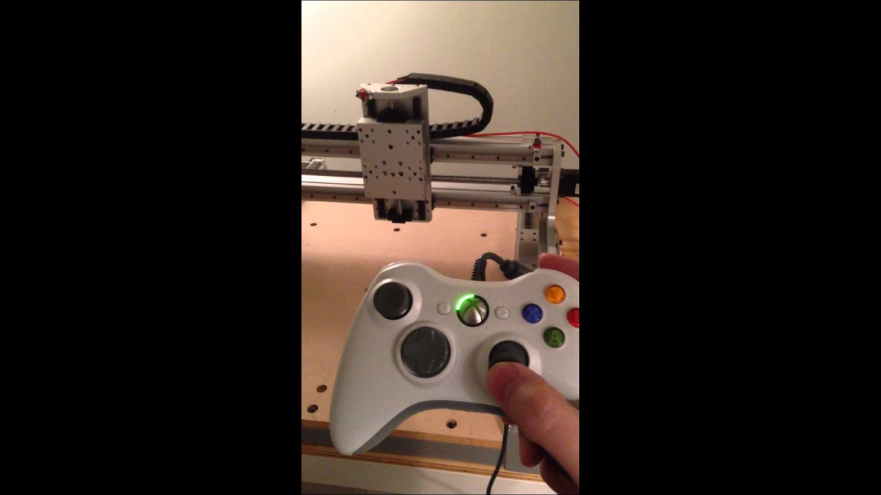 DIY CNC Router: XBox 360 Jogging. - YouTube