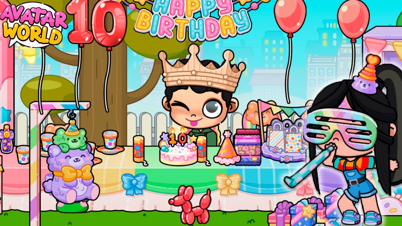 FIESTA CUMPLEAÑOS SORPRESA DE SIMBA en AVATAR WORLD *NALA💞 - YouTube