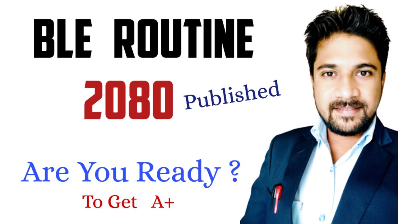 BLE Routine 2080 | Routine of Class 8 Final Exam 2080 | Math Mantra ...