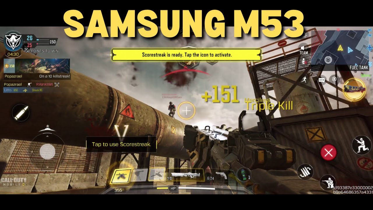 SAMSUNG M53 GAMING TEST - CALL OF DUTY MOBILE / MULTIPLAYER / SCREEN ...