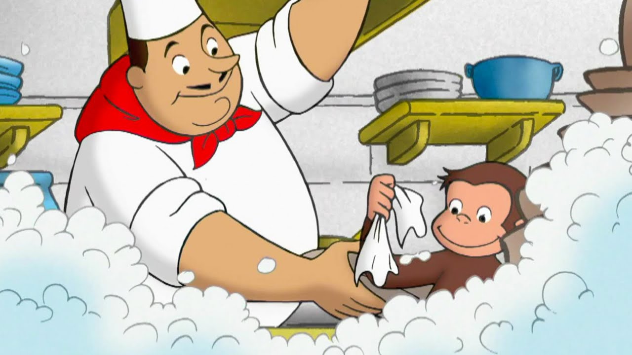 Jorge el curioso lava los trastes | Jorge El Curioso En Español - YouTube
