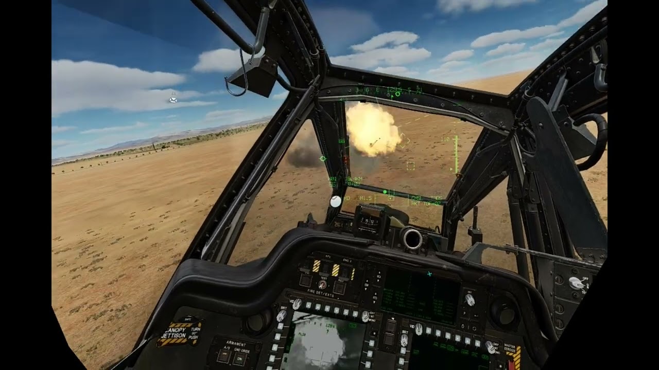 DCS apache rockets vs huey (bonus rocket in screen) - YouTube