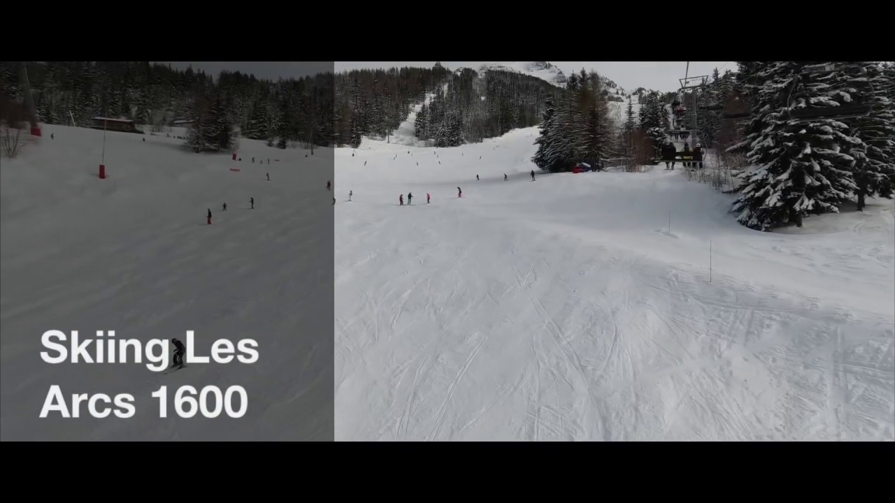 Ski at Les Arcs 1600, France - YouTube
