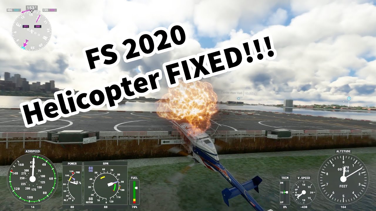 FS 2020 Helicopter Bug Fix - YouTube