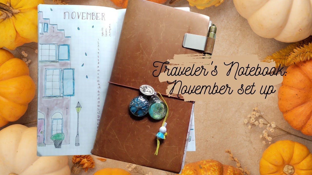 Traveler's Notebook: november set up - YouTube
