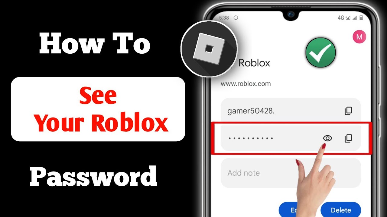 How To See Your Roblox Password In Mobile (2024)See Roblox Login ...