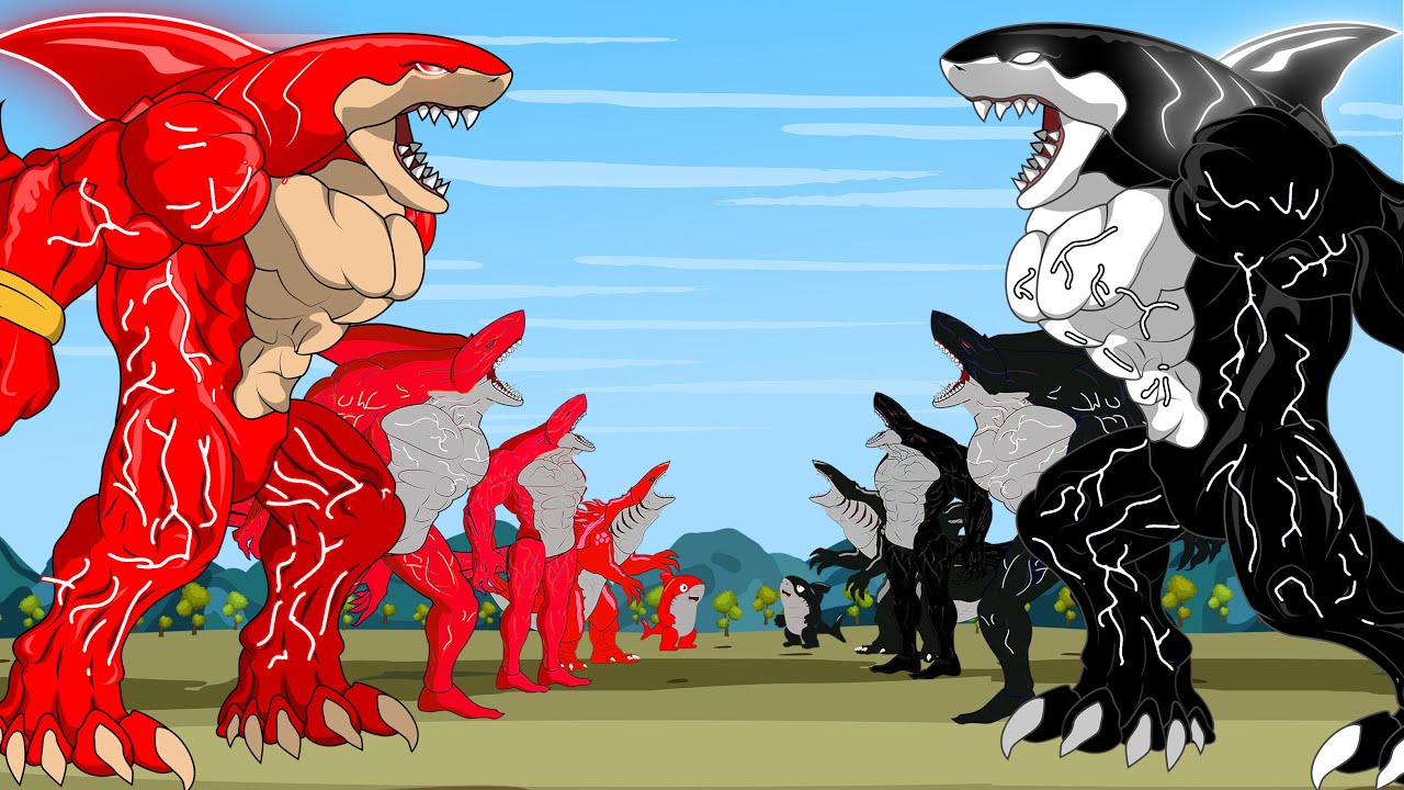 RED SHARKZILLA vs BLACK SHARKZILLA : Who Is The Next King Of Sea ...