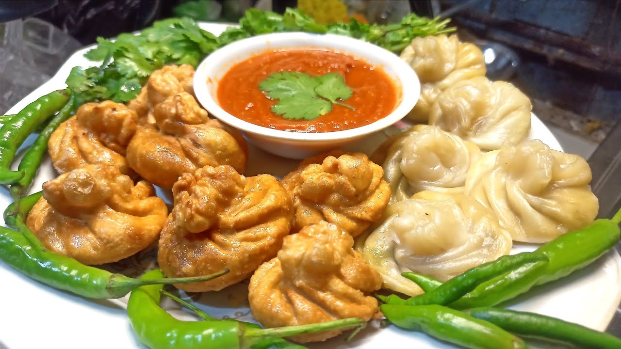 Veg Steam and Fried momos recipe|| WITHOUT ONION AND GARLIC|| New year ...