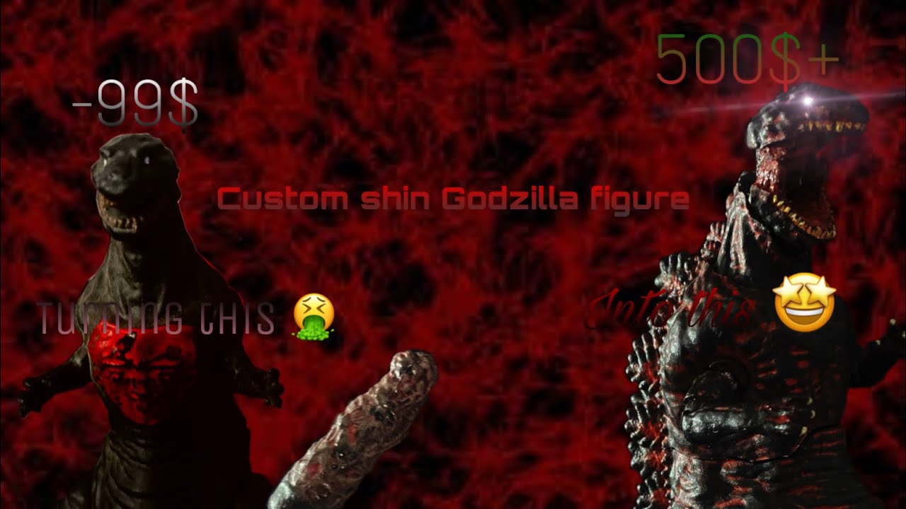 Custom shin Godzilla figure(review) - YouTube