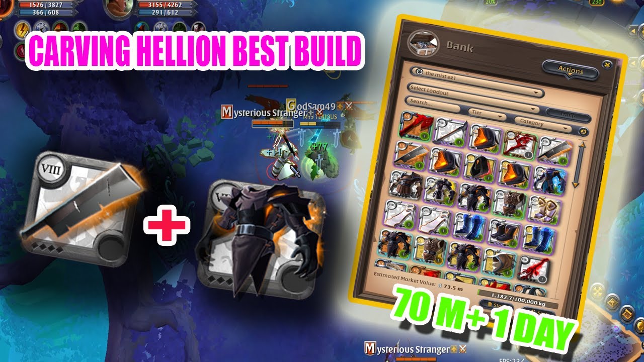 INSANE CARVING GAMEPLAY MISTS| BEST BUILD | ALBION ONLINE - YouTube