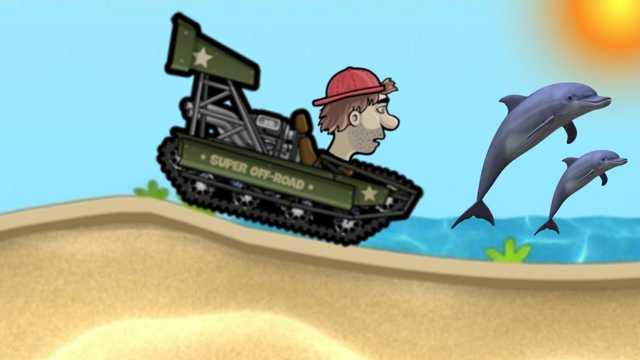 Hill climb racing Beach Gameplay Walkthrough | Hcr1 | Racing - YouTube