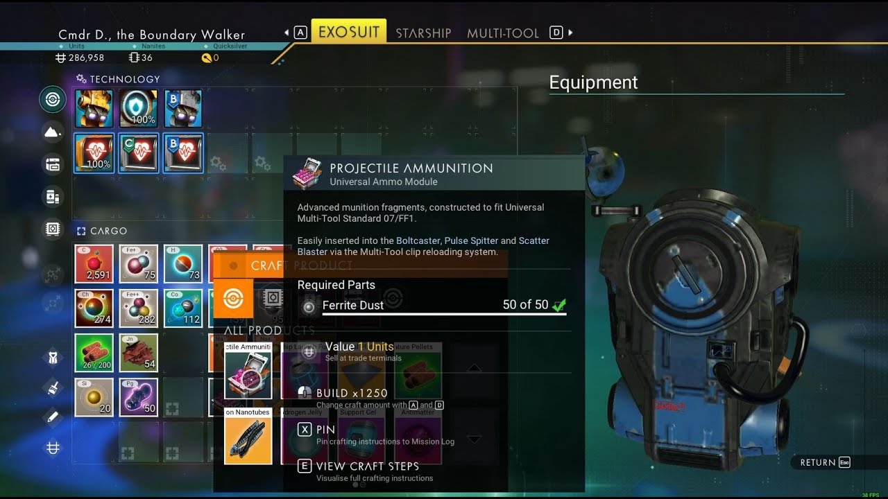 NMS│How to Craft AMMO for Bolt Caster │Fast Guide 2025 - YouTube