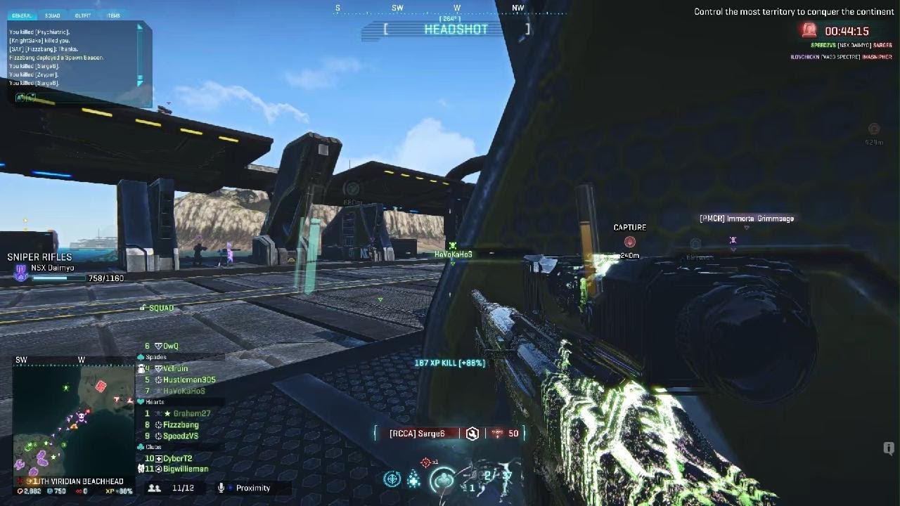 Battle on the Bridge Planetside 2 Sniping Gameplay PS5 - YouTube
