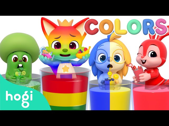 Learn Colors with Rainbow Juice 🌈 🍹｜Colors Song｜Colors for Kids｜Hogi ...
