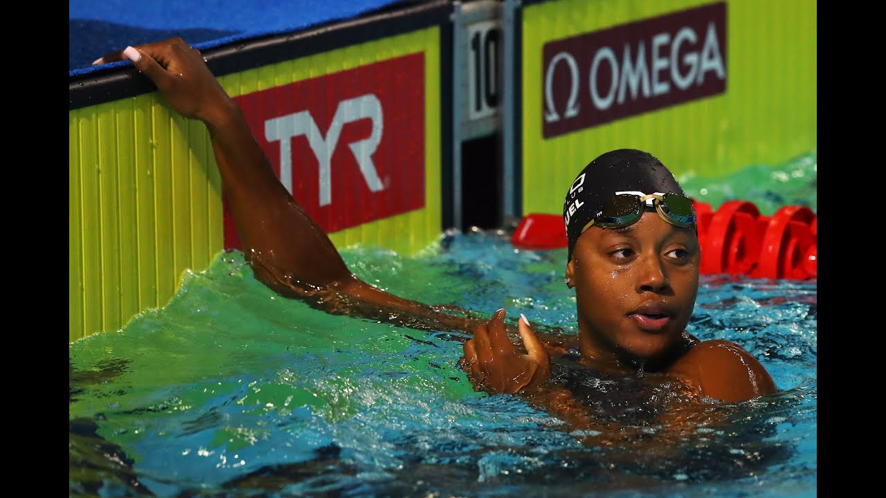Simone Manuel and Kasia Wasick do battle | Women’s 50m Free A Final ...