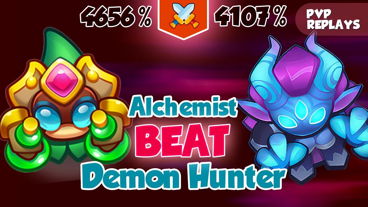 Alchemist + Earth Elemental BEAT Demon Hunter | PVP Rush Royale - YouTube