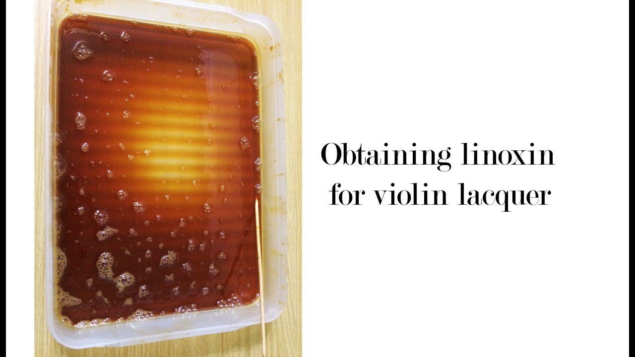 Obtaining linoxin for violin lacquer with alcohol oxidation (we ...