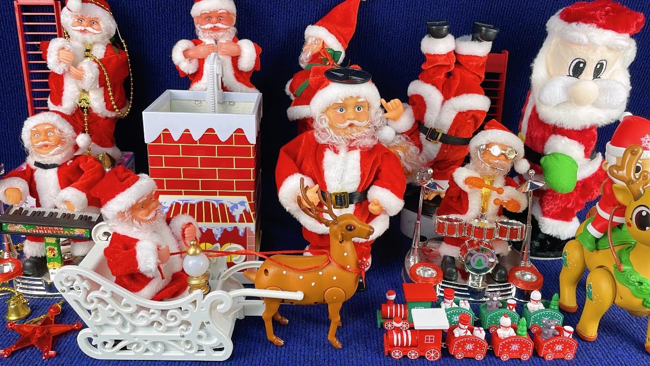 9 Minutes Satisfying with Unboxing Santa Claus Toys Christmas Play Set ...