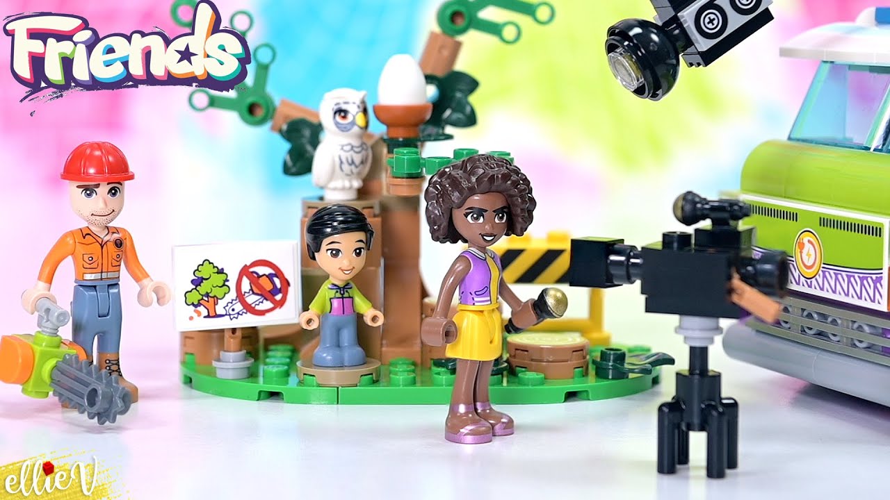 Won't somebody please think of the owls?! 🦉🌳 Lego Friends Newsroom Van ...