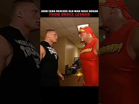 JHON CENA RESCUES OLD MAN HULK HOGAN FROM BROCK LESNAR ♥️✨•••#shorts