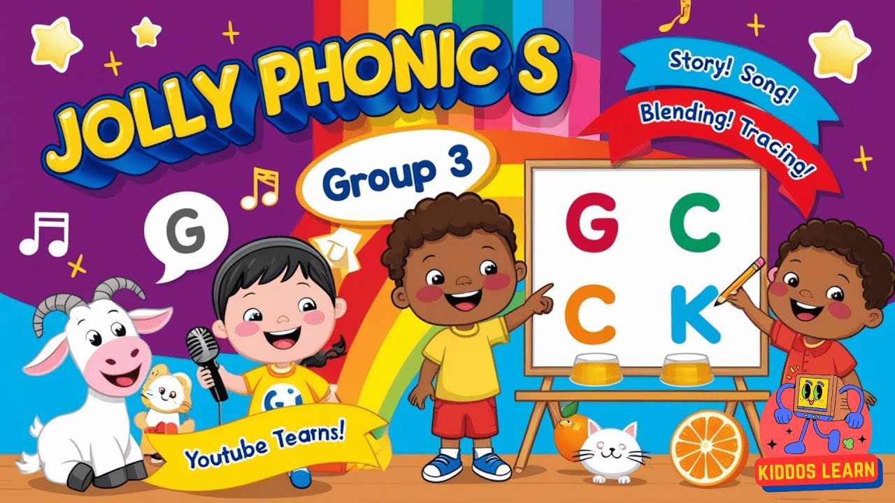Jolly Phonics Group 3 Full Video for Preschool & Kids! | Story, Song ...