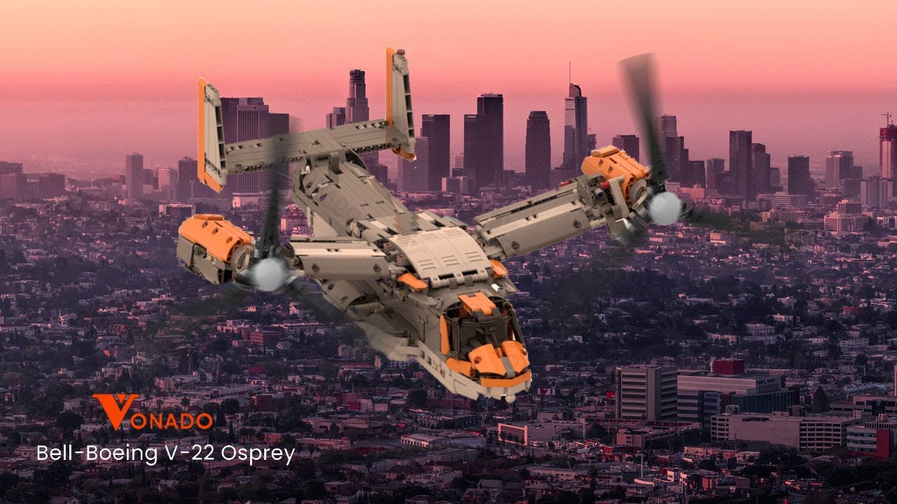 Vonado Bell-Boeing V-22 Osprey Unboxing / Speed Build / Review (Lego ...