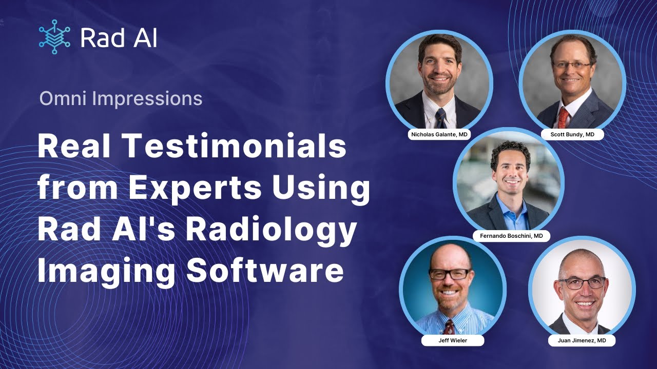 Rad AI Omni Impressions: Real Testimonials from Experts Using Rad AI's ...
