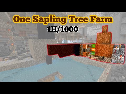 Minecraft Tree Farms: Automatic & One Sapling Infinite Wood Guide ...