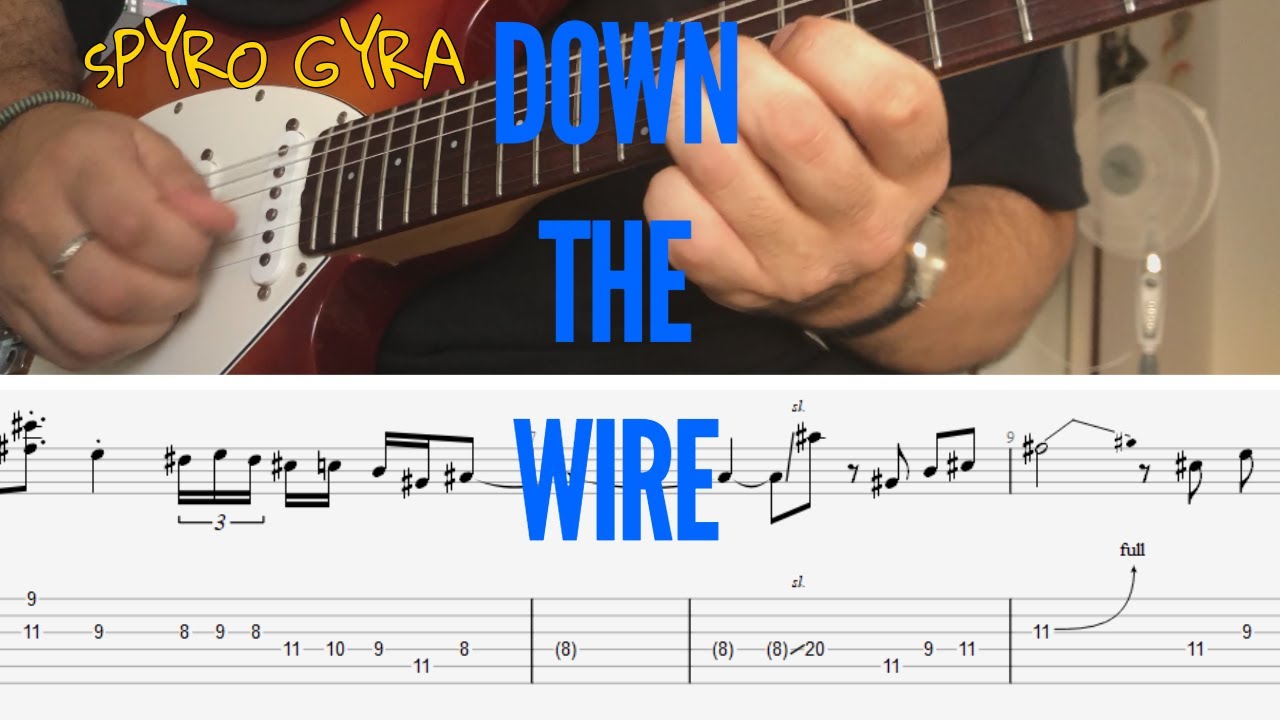Down the Wire – Spyro Gyra | Guitar Solo + Tab & Transcription - YouTube
