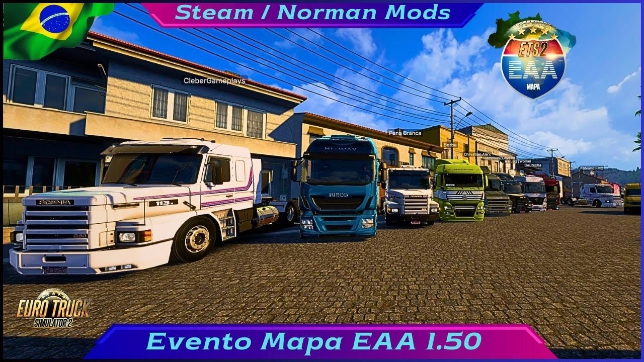 Mega Evento Mapa EAA 1.50 com mods steam e Norman Mods I Comboio com os ...