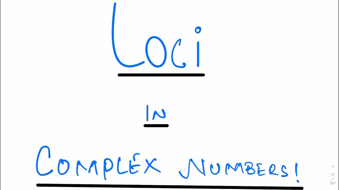 A2 Math P3: Loci In Complex Numbers. Equation Of Circles. Sat, 12 March ...