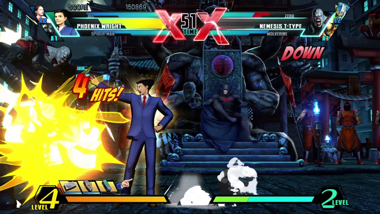 ULTIMATE MARVEL VS. CAPCOM 3 - Phoenix Wright Level 3 Hyper combo "Ace ...