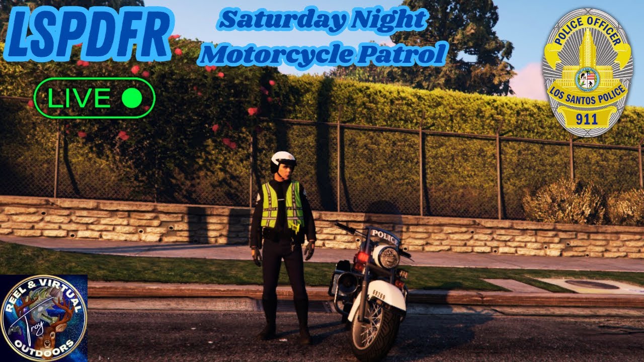 LSPDFR Saturday night motorcycle Patrol #lspdfr #police #gamer #live ...