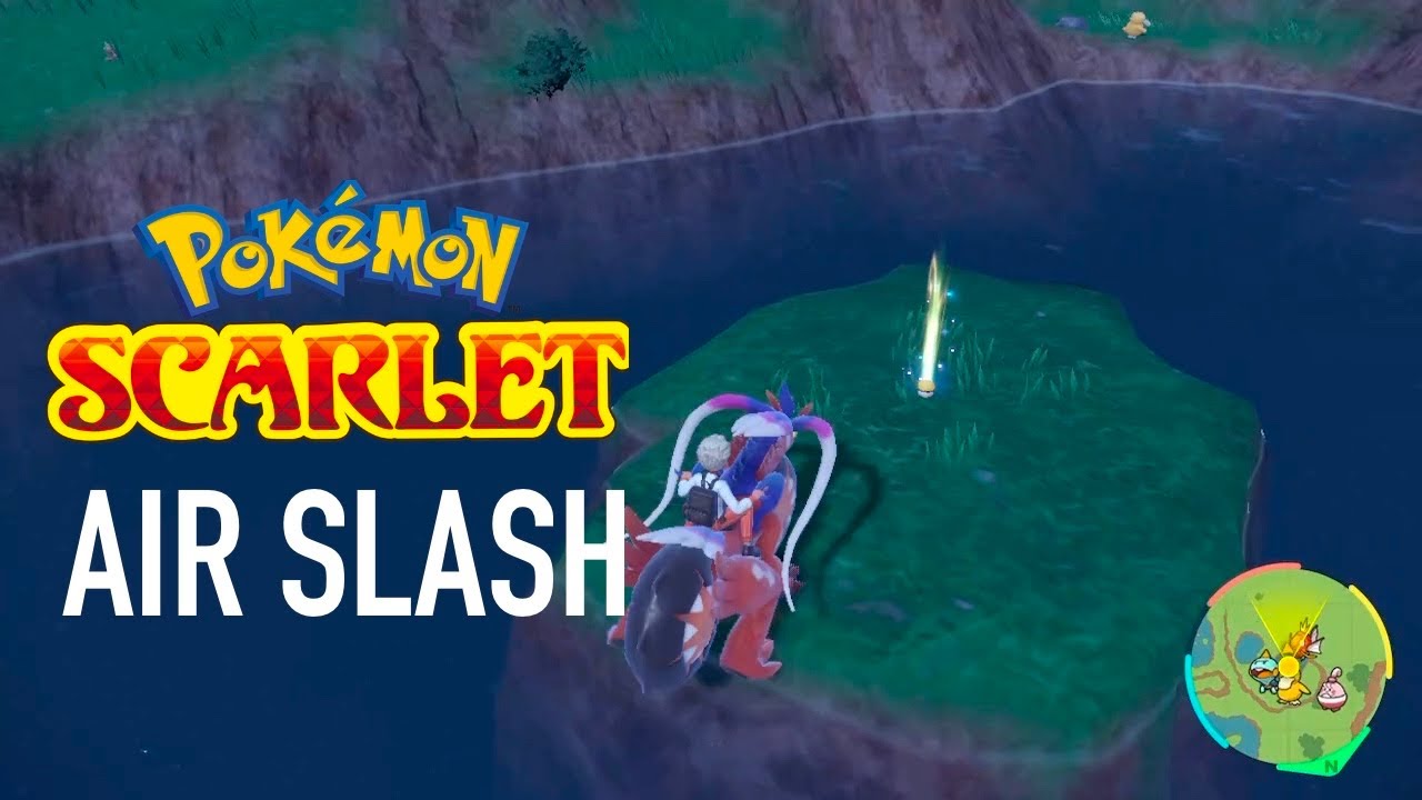 Pokemon Scarlet - 065 Air Slash - Discovering TMs - YouTube