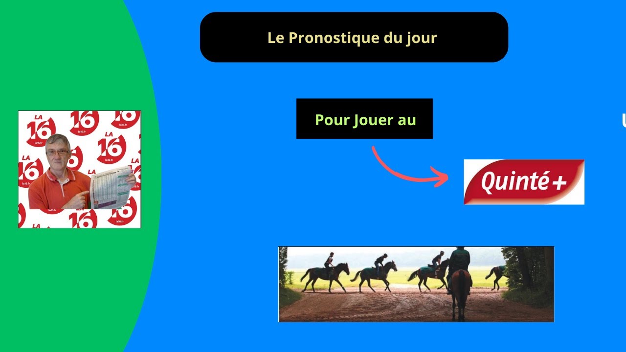Pronostic pour le quinté du jour du MERCREDI 8 JANVIER Réunion 1 course ...